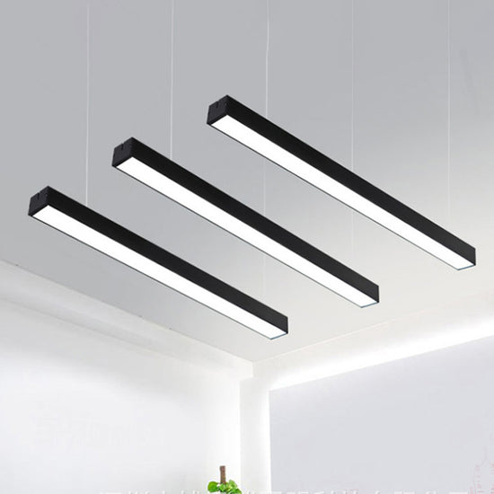 23.5"/35.5"/47" Long Led Hanging Lighting with Slim Rectangular Linear ...