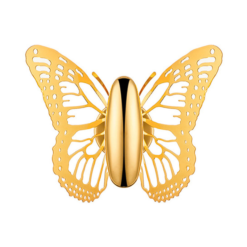 Gold Butterfly Wall Sconce Light Art Deco Metal Single Light Wall Lamp ...