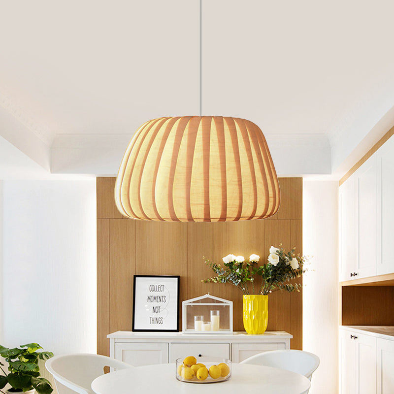 1-Light Office Pendulum Light Modern Beige Pendant Lighting Fixture ...
