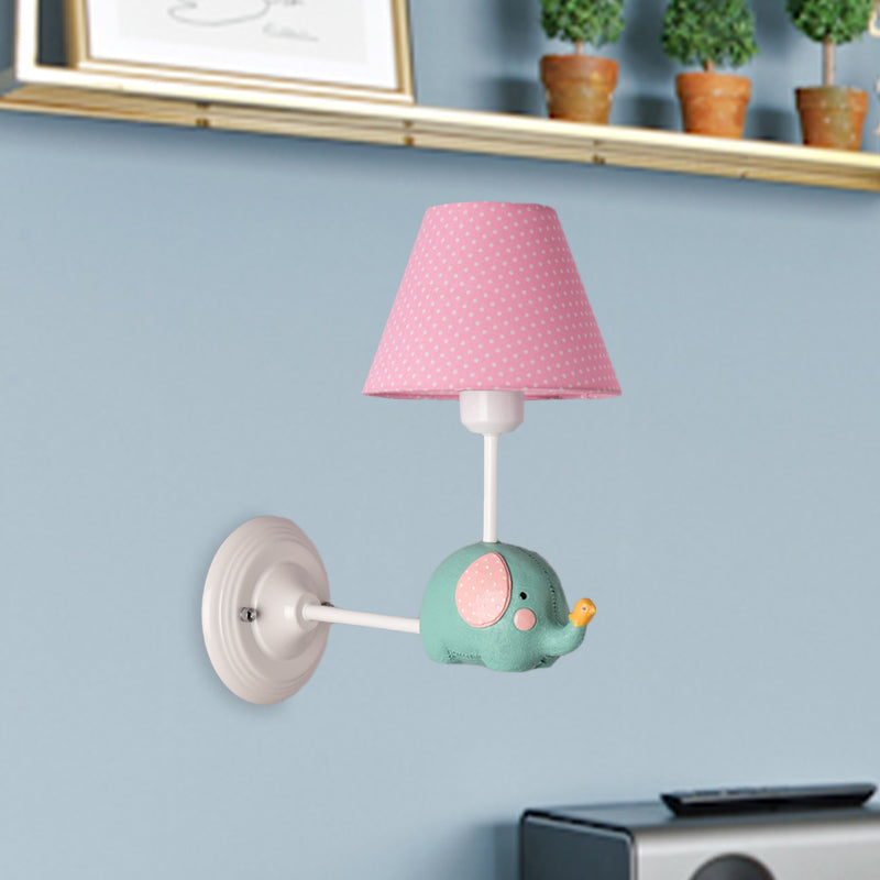 Right Angle Child Bedroom Wall Lamp Iron 1-Light Kids Sconce Light ...