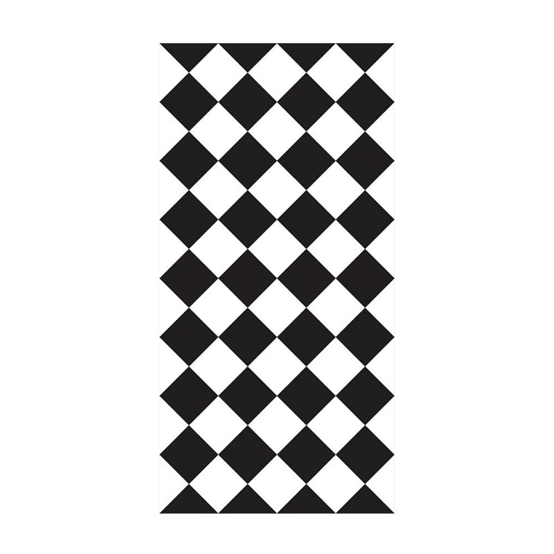 Black-White Modern Wallpaper Panels 4.4-sq ft Diagonal Checkered ...