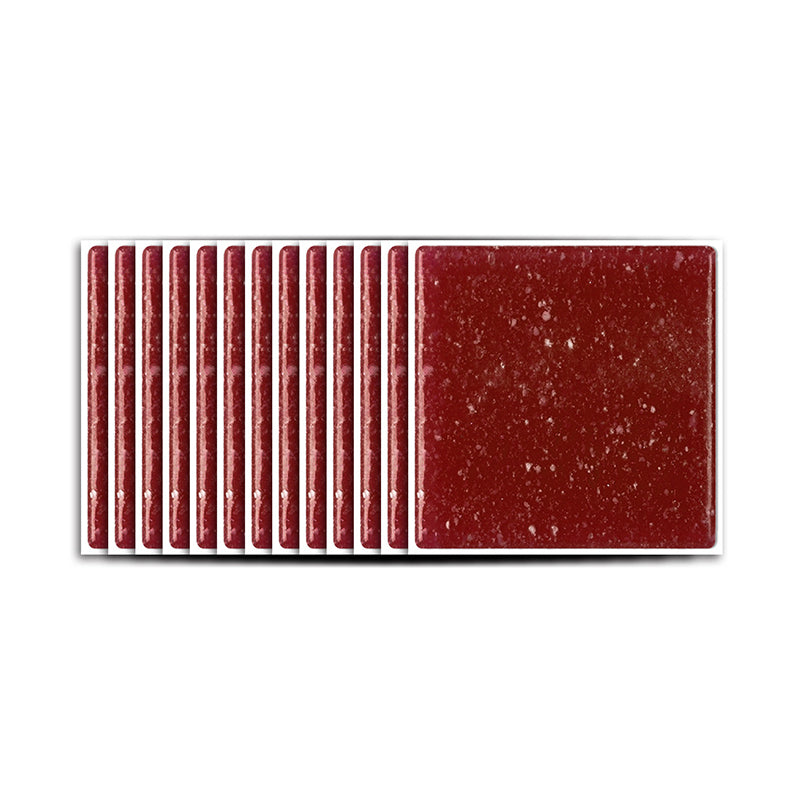 Red Modernist Peel Wallpaper Panel Set 12.2-sq ft Spotted Wall Art for ...