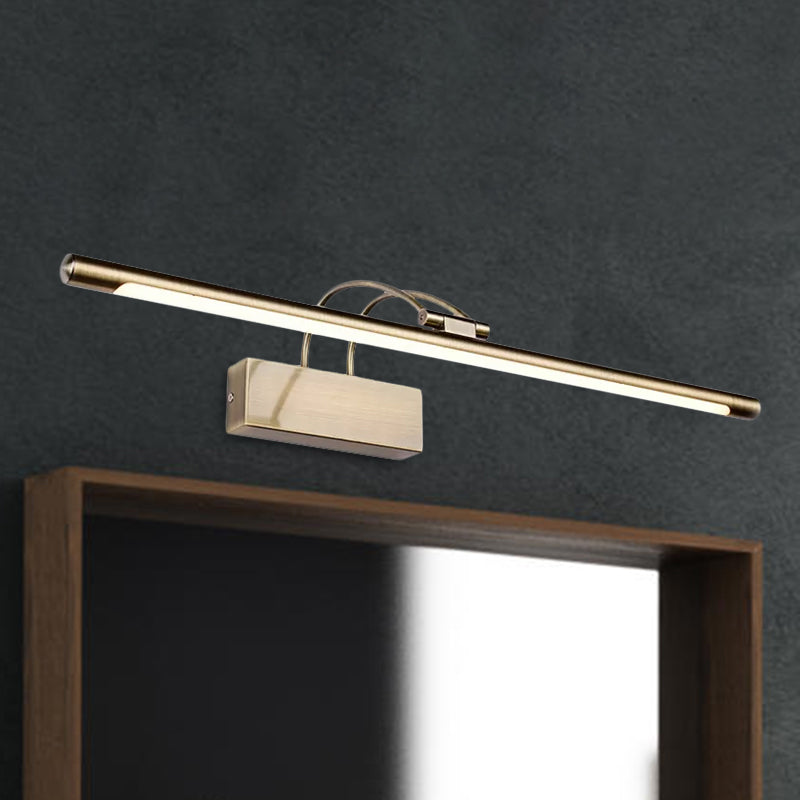 Simple Style Tube Vanity Wall Light Metal 18"/21.5" W LED Bathroom Wall ...