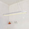 Acrylic Oval Drop Pendant Simplicity 27"/35.5"/47" Wide LED Black/White ...