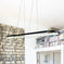 Acrylic Oval Drop Pendant Simplicity 27"/35.5"/47" Wide LED Black/White ...