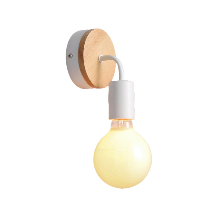 Loft Stylish Angled Wall Sconce Lighting with Round Backplate 1 Head ...