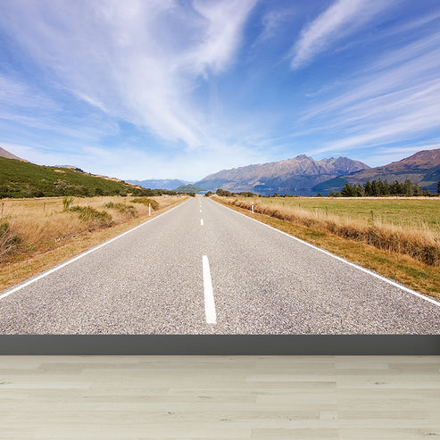 Contemporary Road Mural Decal Light Color Waterproofing Wall Covering ...