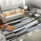 Minimalist Novelty Rug in Grey Geometry Lines Pattern Rug Polyester ...
