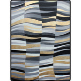 Minimalist Novelty Rug in Grey Geometry Lines Pattern Rug Polyester ...