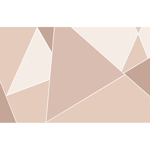 Stacked Triangle Pattern Wall Mural Contemporary Non-Woven Material ...