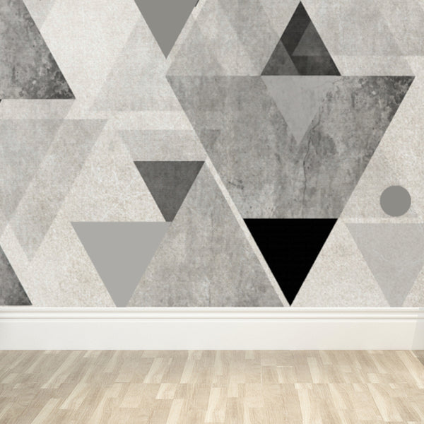 Light Color Graphic Wall Mural for Decoration Contemporary Living Room ...