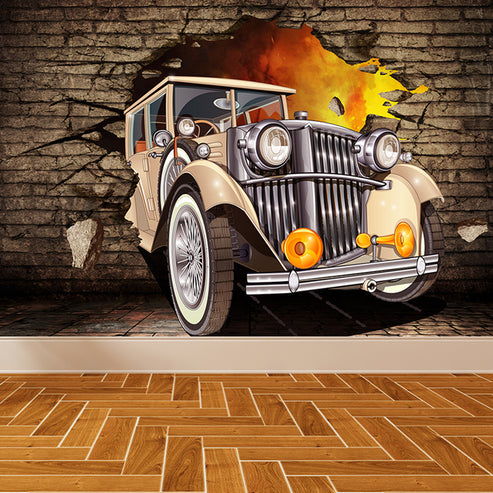 Waterproof Car and Wall Mural Industrial Non-Woven Wall Art, Custom ...