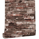 Removable Faux Rock Brick Wallpaper Industrial PVC Wall Covering, 19.5 ...