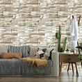 Removable Faux Rock Brick Wallpaper Industrial PVC Wall Covering, 19.5 ...
