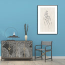 Textured Figure Print Canvas Minimalism Style Canvas Wall Art Decor ...