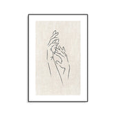 Textured Figure Print Canvas Minimalism Style Canvas Wall Art Decor ...