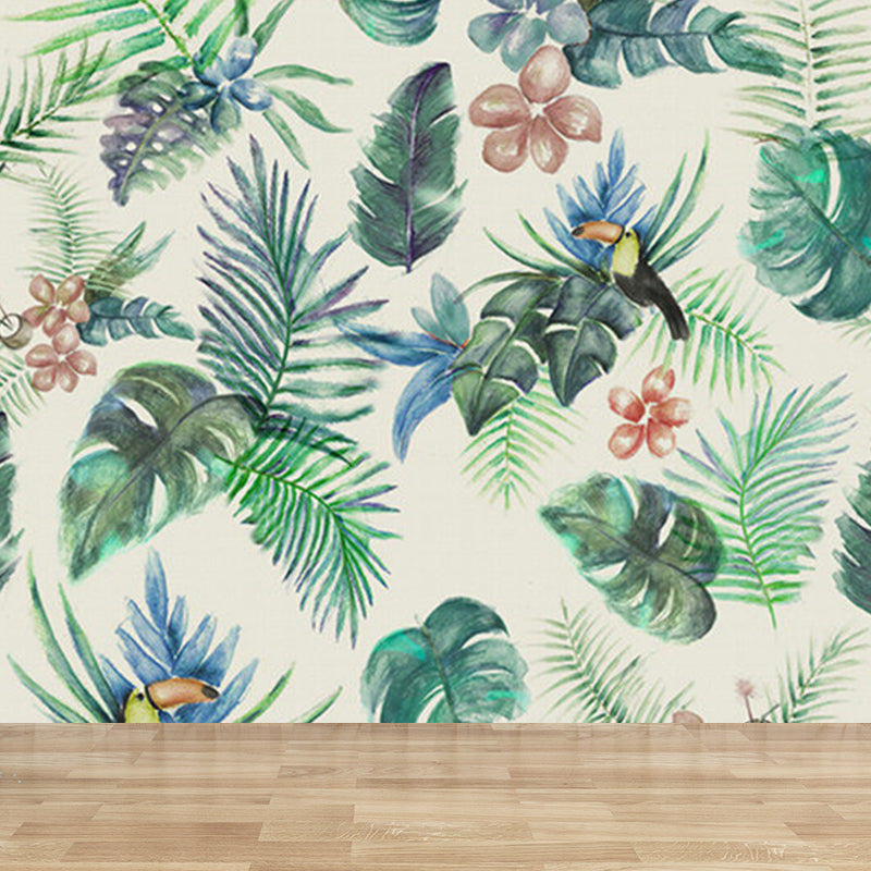 Large Flower and Botanical Mural Wallpaper Tropical Natural Landscape ...