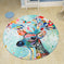 Cute Cartoon Character Pattern Rug Pink Kids Rug Polyester Washable Pet ...