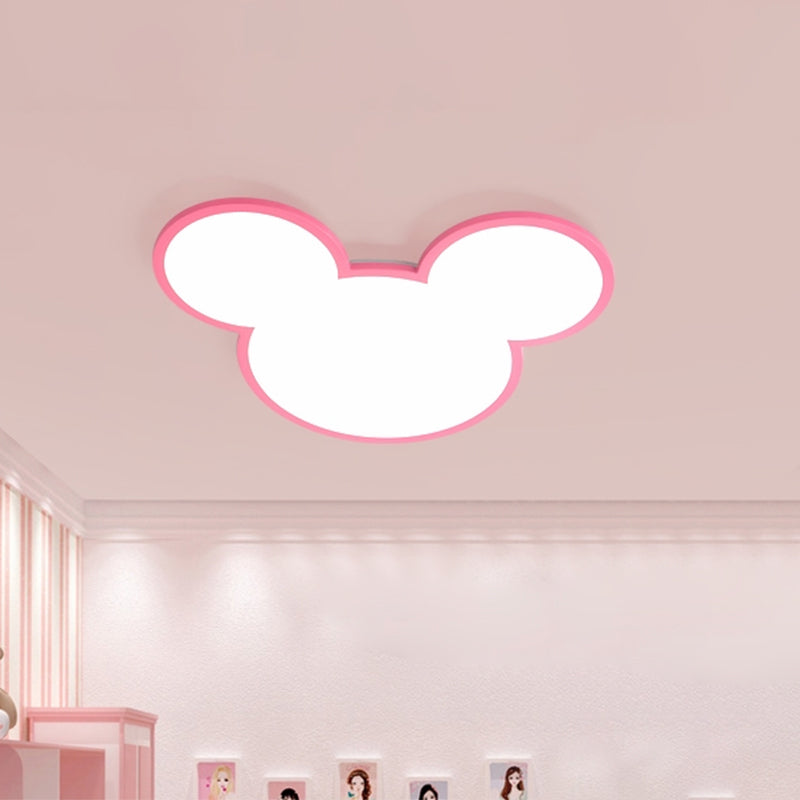 Acrylic Mouse Head Ceiling Light Cartoon LED Flush Mount Lighting ...