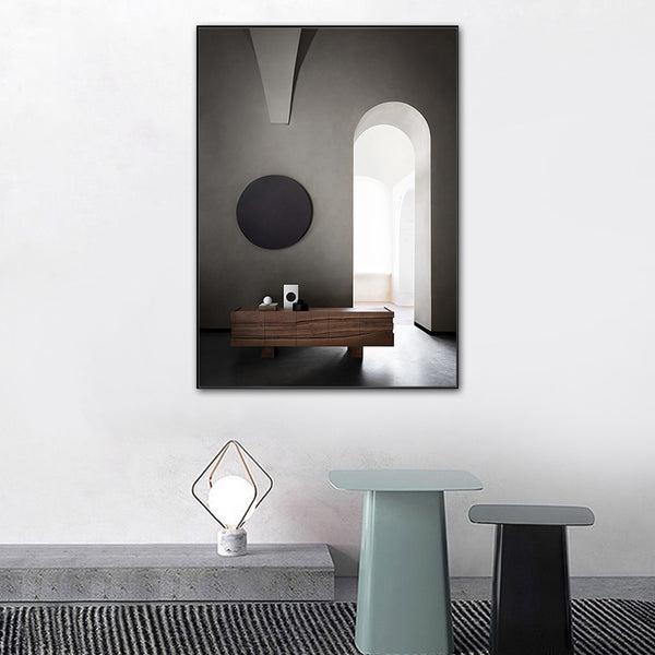 Arched Door Painting Pastel Color Canvas Wall Decor Textured, Multiple ...