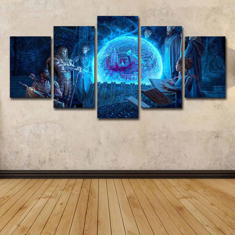 Digital Print Cartoon Canvas Wall Art with the Elder Scrolls Scheming ...