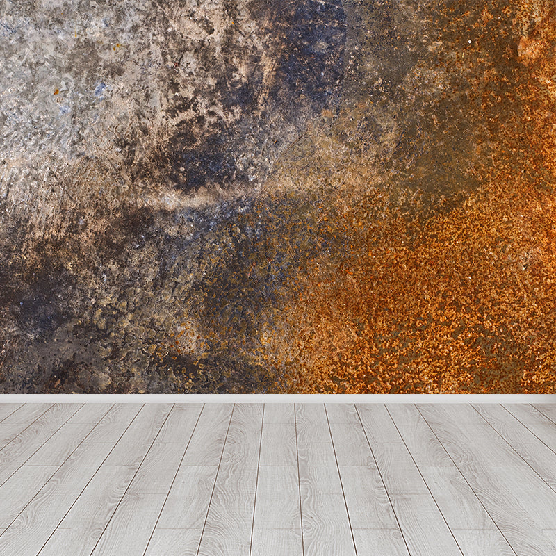 Metal Corrosion Wall Mural Decal Steampunk Washable Living Room Wall ...