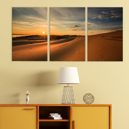 Special Geographic Landscape Wall Decor Light Color Modern Canvas for ...