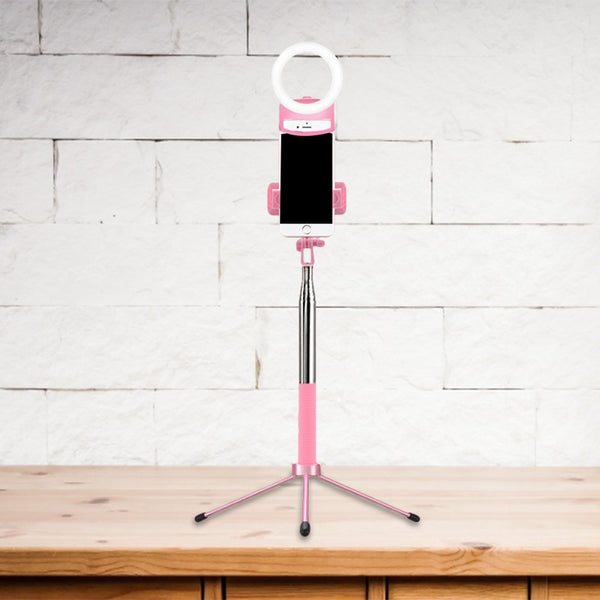 Ring Make-Up Lamp Contemporary Metal Mobile Phone Holder LED Fill Flush ...
