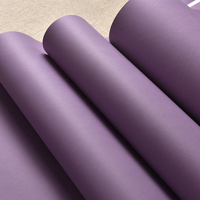 Non-Woven Wallpaper with Pure Color Design, Non-Pasted - Clearhalo