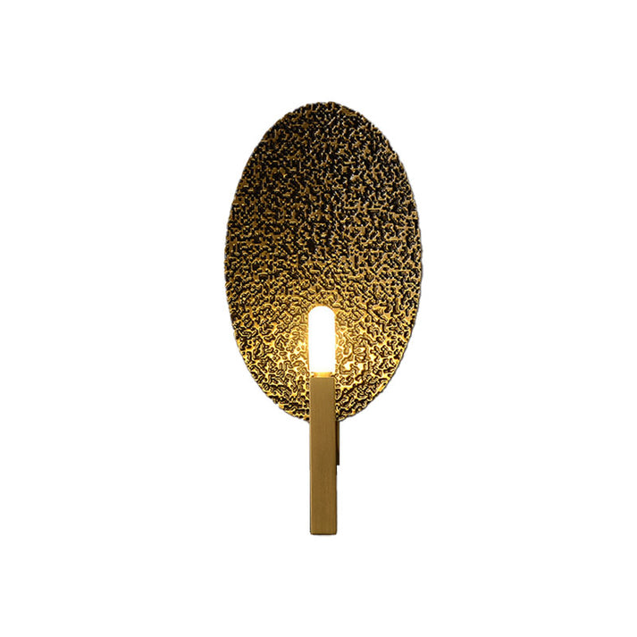 Metal Gold Wall Lighting Fixture Elliptical 1-Head Luxurious Sconce ...