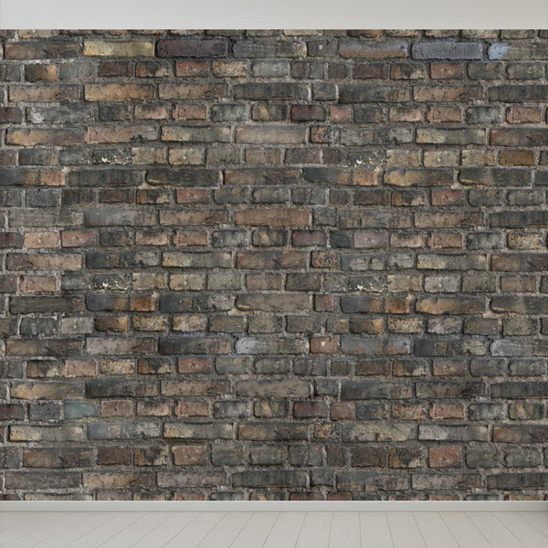 Steampunk Brick Look Wallpaper Mural for Restaurant Custom Wall Decor ...