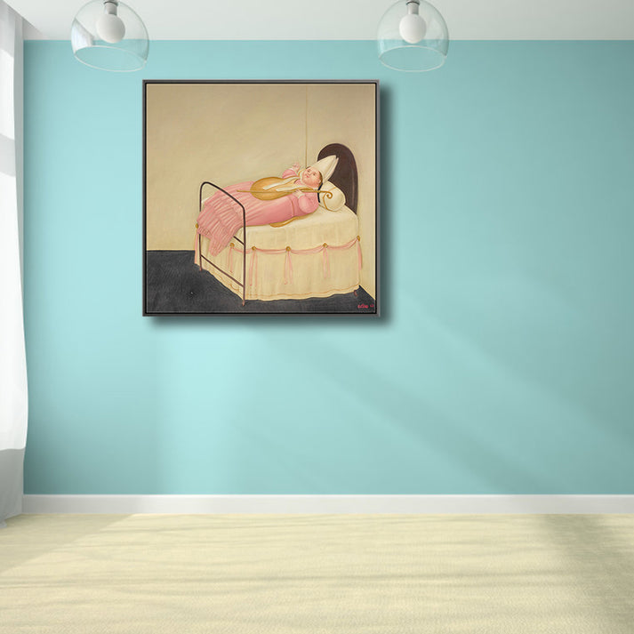 Funny Figure Wall Art House Interior Fernando Botero Drawing Canvas ...