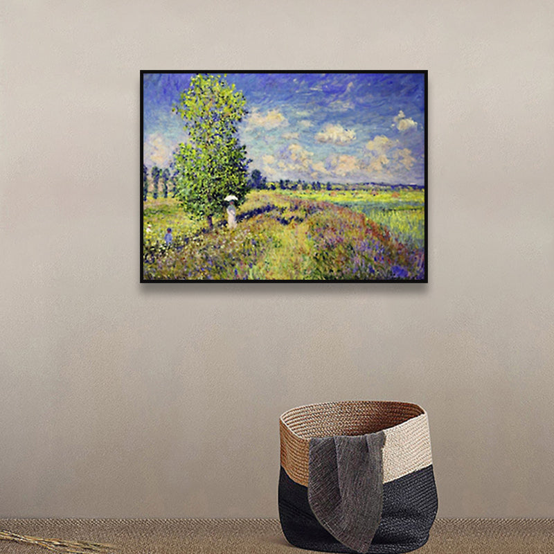 Impressionism Outdoor Scene Canvas Soft Color Textured Wall Art Print ...
