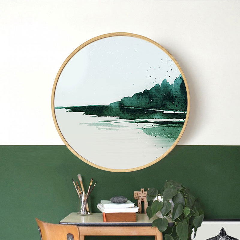 Soft Color Outdoor Scene Painting Natural Landscape Modern Textured ...