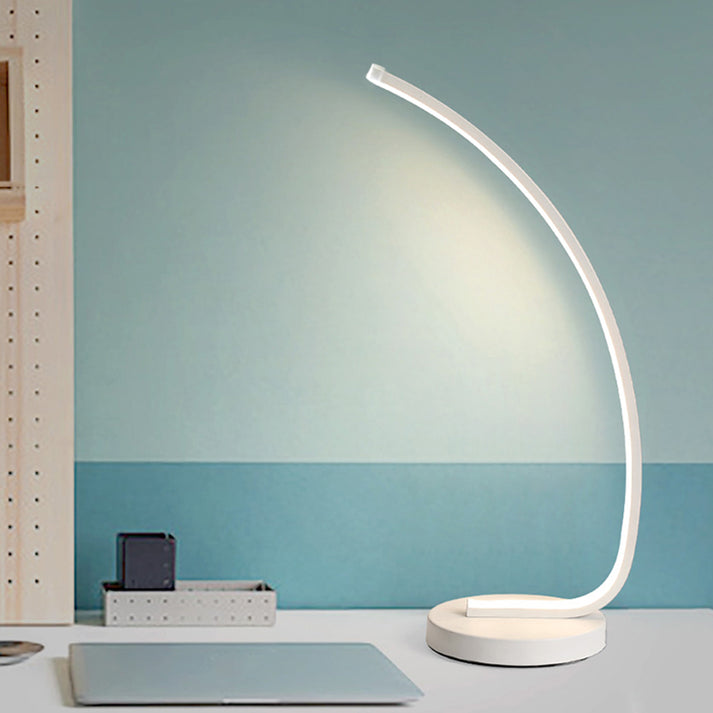 Bent Bedroom Reading Task Light Metal Modern Style LED Night Table ...