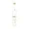 Double Light Oblong Hanging Pendant Lamp Post Modern Metal Suspension ...