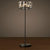 LED Round Standing Lamp Minimalist Black Faceted Crystal Floor Lighting ...