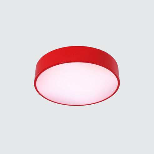Circular Acrylic Ceiling Mounted Fixture Children Style Red/Yellow/Blue ...