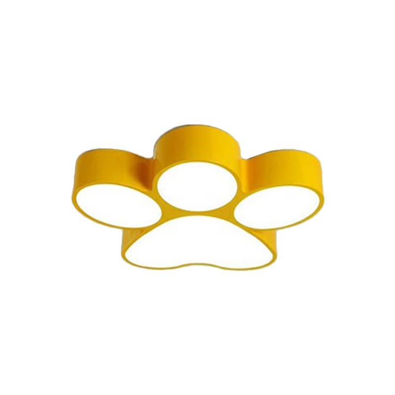 Creative Dog Paw Flush Mount Metal Kids Bedroom LED Ceiling Lighting in ...