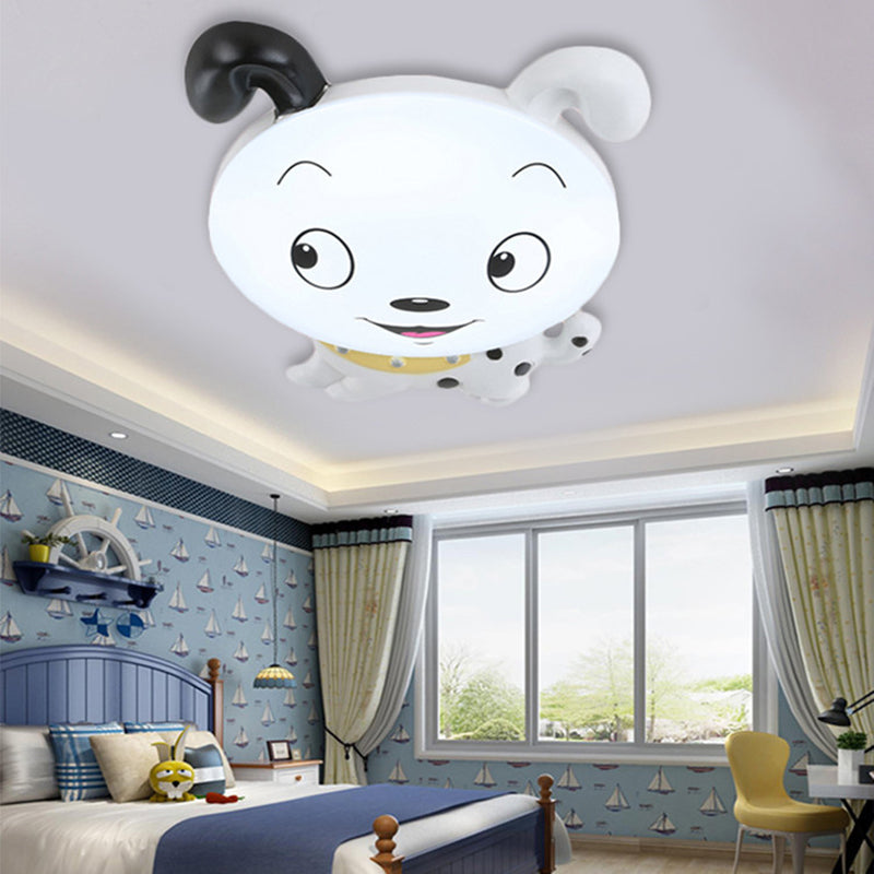 Cartoon Dog Ceiling Light Fixture Acrylic Flush Mount Ceiling Light for ...