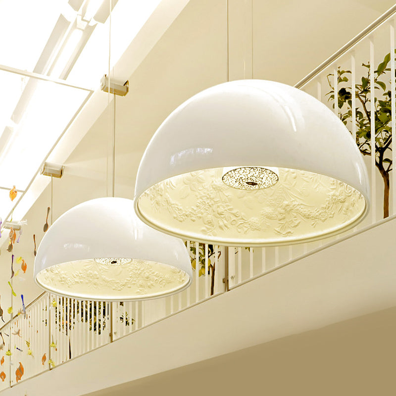 Hemispherical Resin Pendulum Light Industrial 16"/23" W Single Living ...