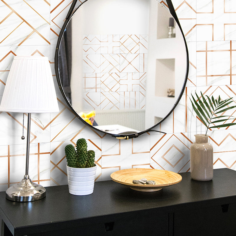 Geometric Mirror Wall Panels Triangles PVC & Mirror Wall Panels