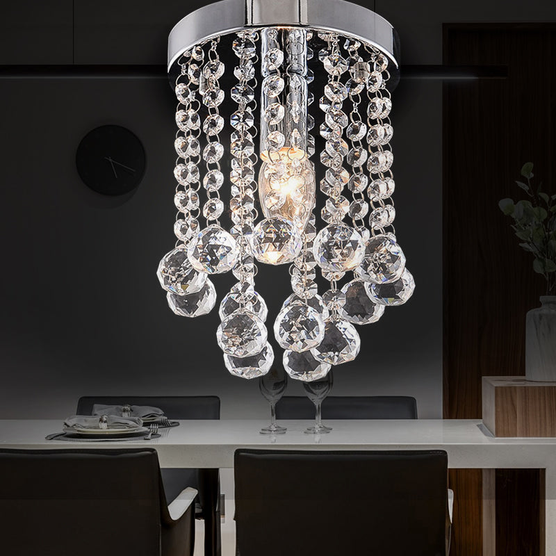 Crystal Flush Mount Ceiling Light Balls Postmodern Crystal Ball