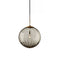 Globe Bedside Pendulum Light Blue/Smoke Grey/Purple Glass 1 Bulb ...