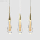 Stylish Modern Drop Shaped Pendant Clear Crystal 1 Light Dining Room ...