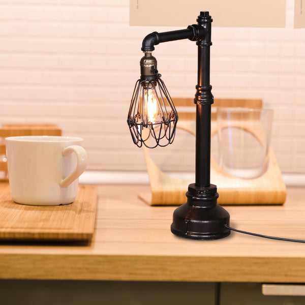 Rustic Stylish Wire Frame Table Light 1 Head Metal Standing Table Lamp ...