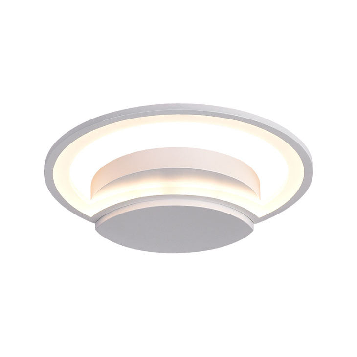 Modern Contemporary Round Ceiling Light Acrylic Flush Mount Ceiling ...