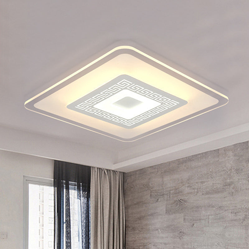 Small/Large Living Room Ceiling Light Simple Style Ultra-Thin LED Flush ...