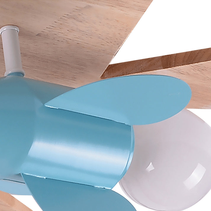 Fighter Airplane Kindergarten Flush Mount Ceiling Light Wood Cartoon ...