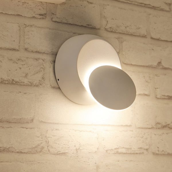 Moveable Moon Wall Light Nordic Metal Black/White/Pink LED Flush Mount ...